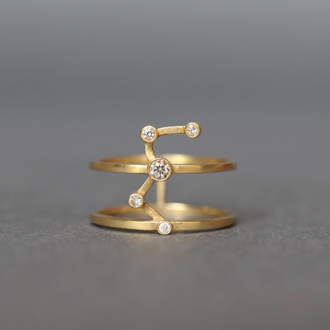 Cassiopeia Star Constellation Diamond Ring by Sophie Bille Brahe in ...
