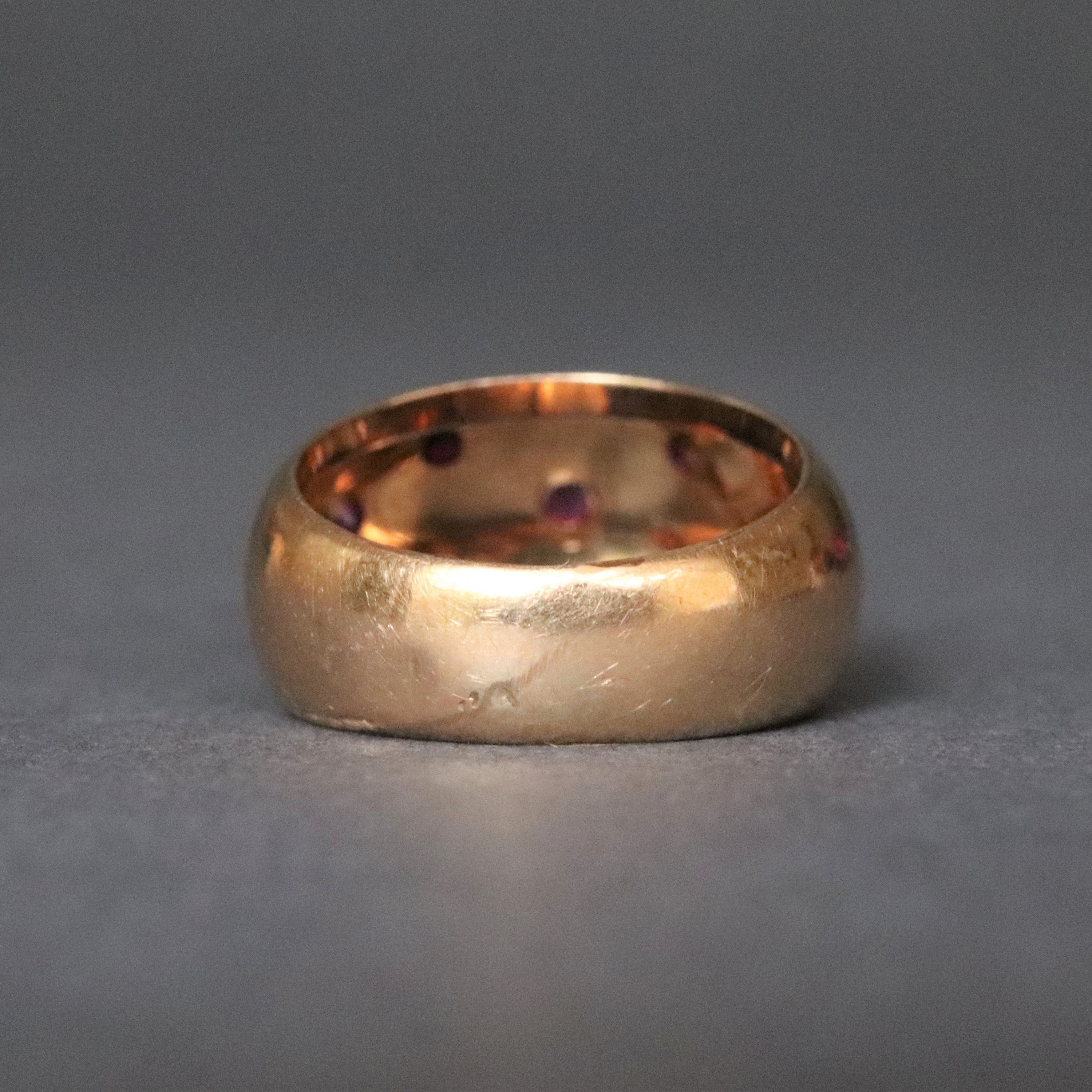 Vintage Mid-century Bombe Dome Ring With Pink Spinels in Star Setting ...