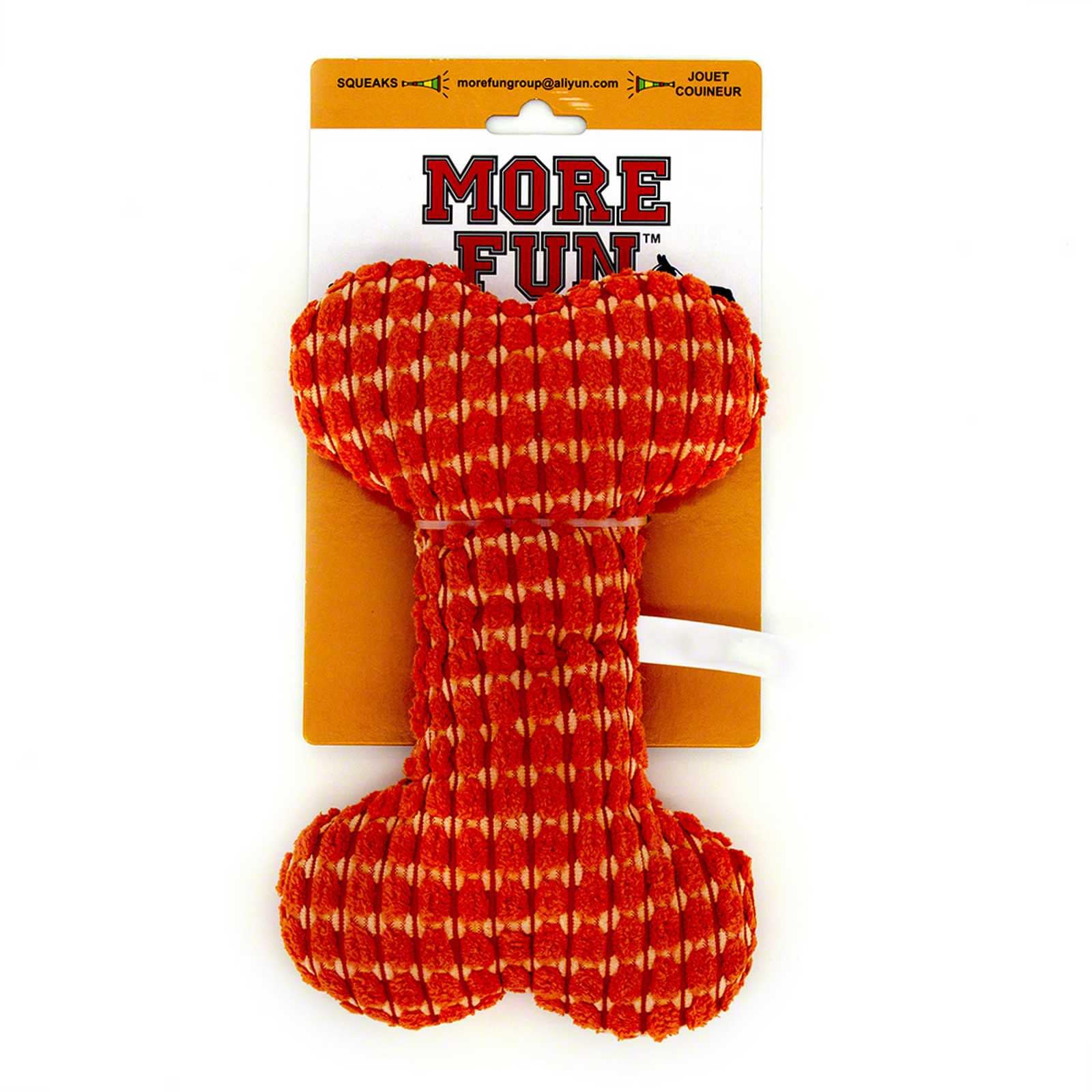 MOREFUN New Hot Corduroy Dog Bone Shaped Dog Toy With Squeaker | Etsy