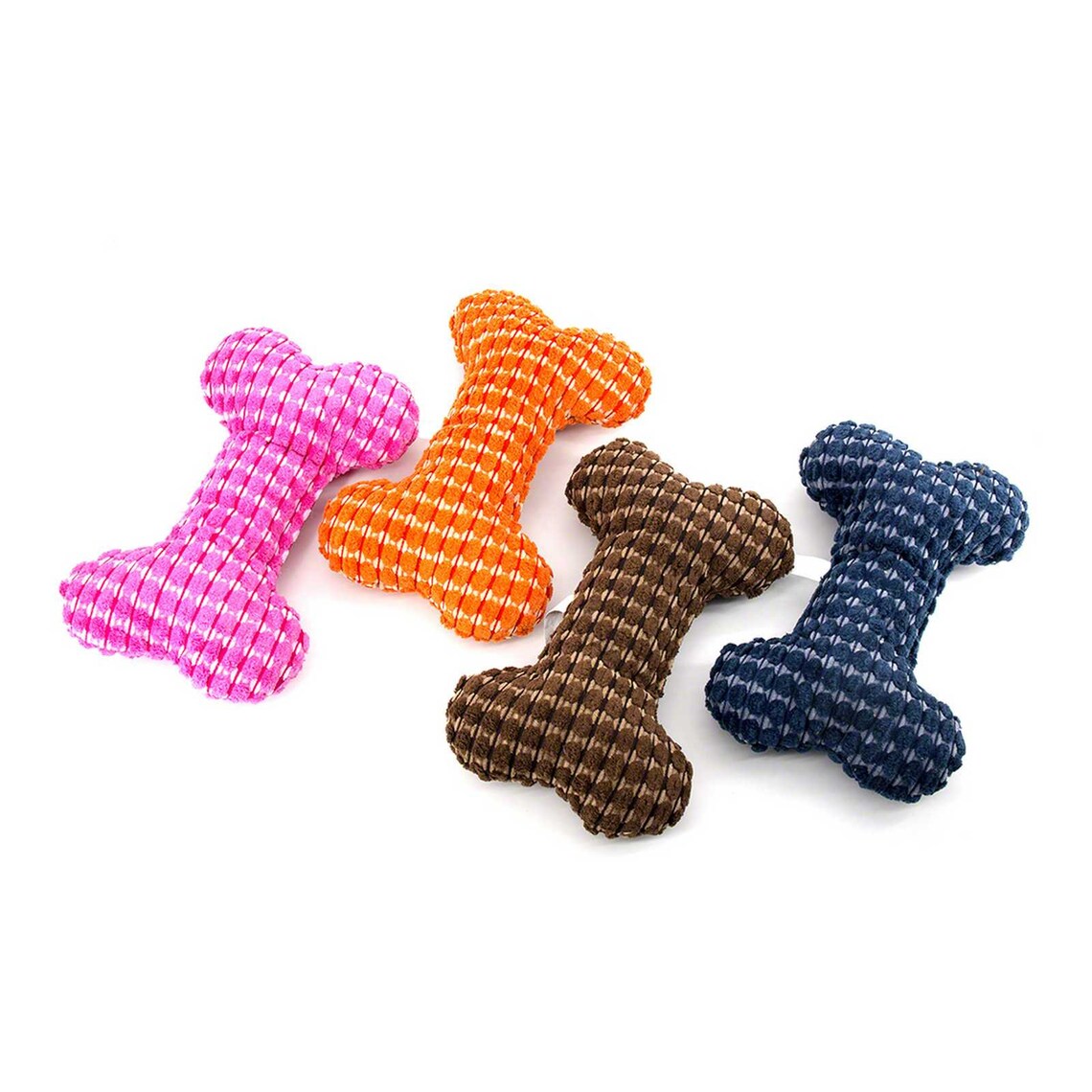 MOREFUN New Hot Corduroy Dog Bone Shaped Dog Toy With Squeaker | Etsy