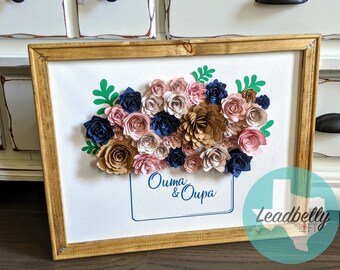 Paper Flower Canvas | Etsy