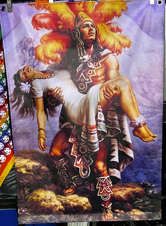 Aztec Warrior And Princess