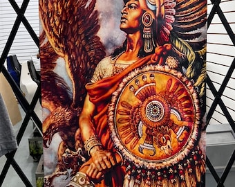 2x3 Feet Astec Warrior With Princess Banner - Etsy