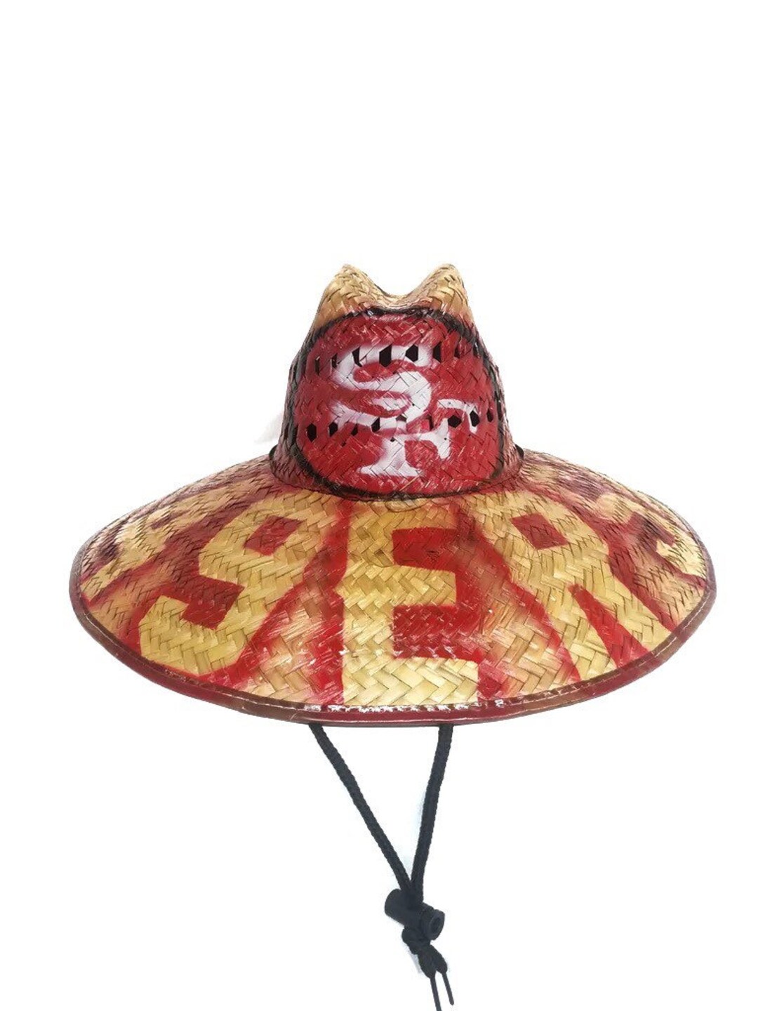 San Francisco 49ers Custom Airbrush Straw Hat - Etsy