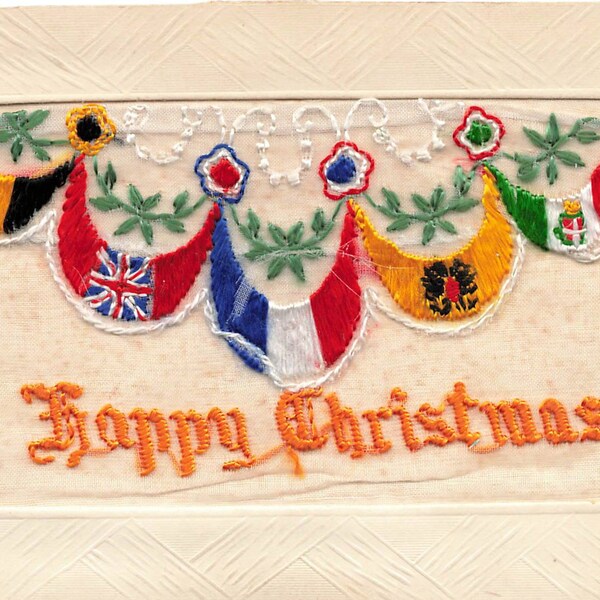 Embroidered Postcard - Etsy