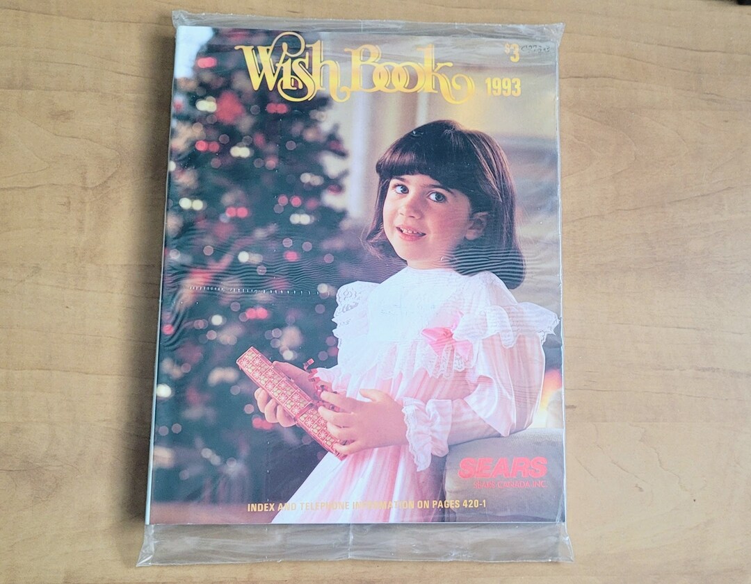 Vintage 1993 Sears Christmas Wishbook Catalogue IN WRAPPER - Canada ...