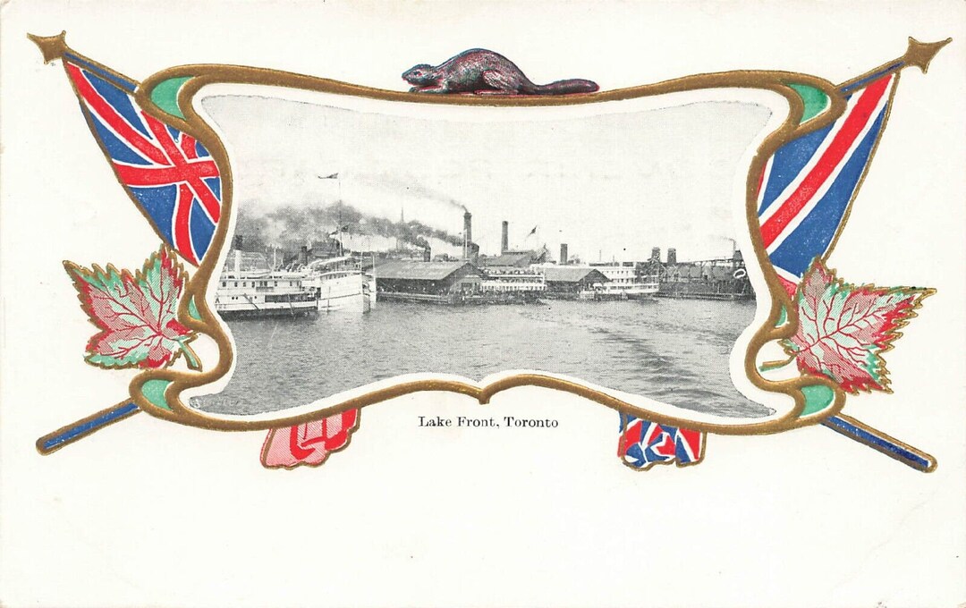 Toronto Ontario Postcard Lakefront Docks and Boats Canada - Etsy