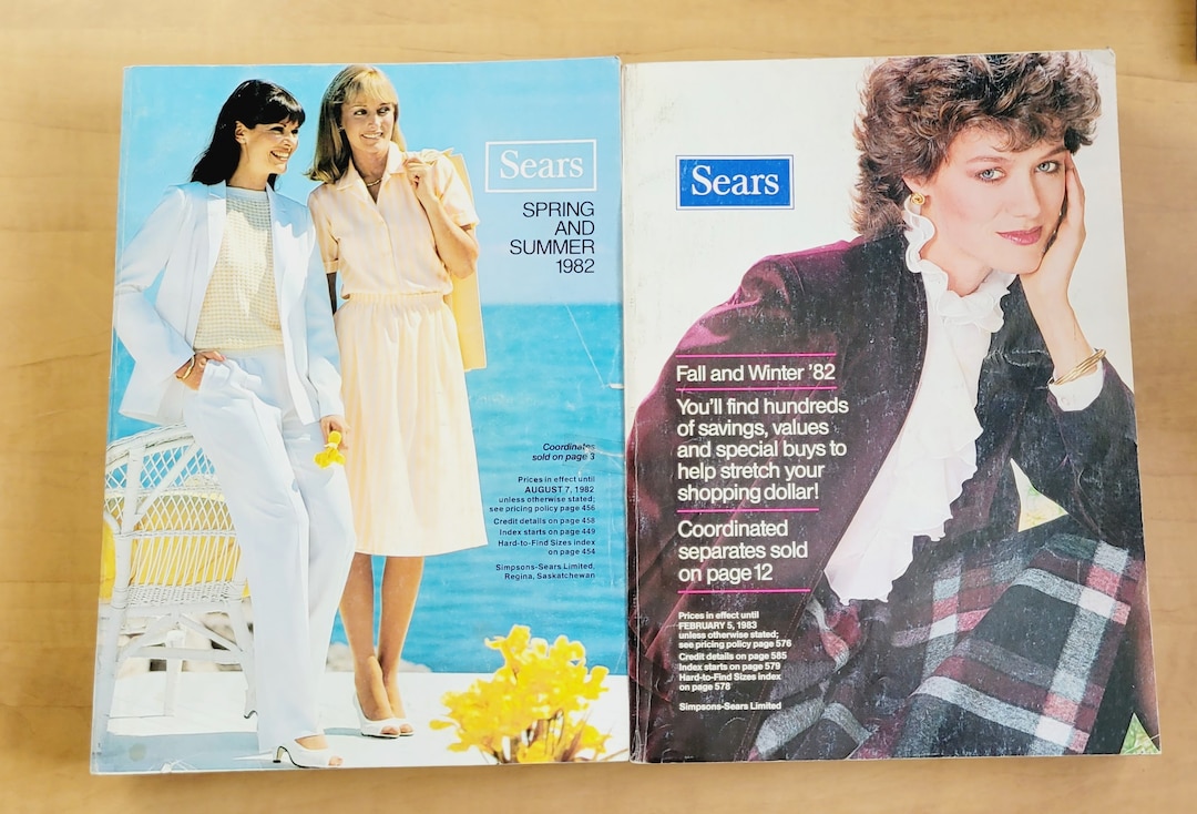Two 1982 Vintage Sears Catalogues Spring/summer Fall/winter - Etsy