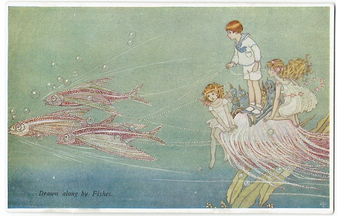 Artist Ida Rentoul Outhwaite Postcard Elves and Fairies Series 'drawn ...