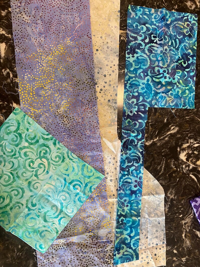 Batik Scrap Bundle- 11 Oz of Various Jeweled Colored Batiks - Etsy