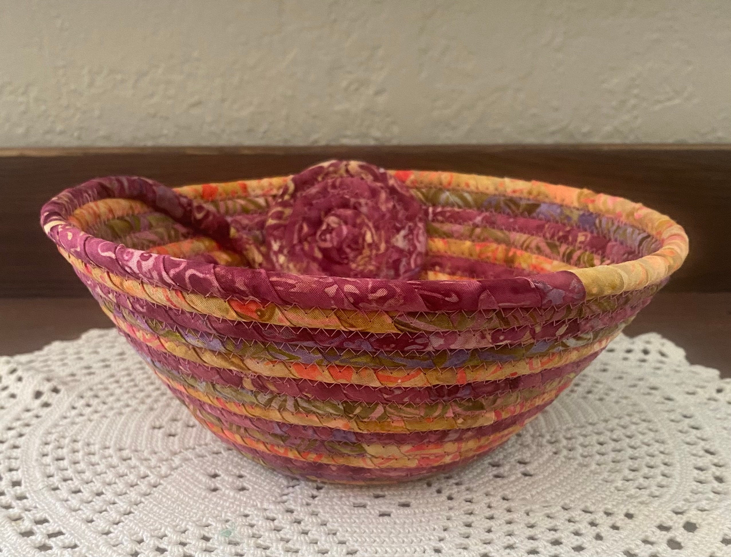 Batik Fabric Wrapped Clothesline Bowl - Etsy