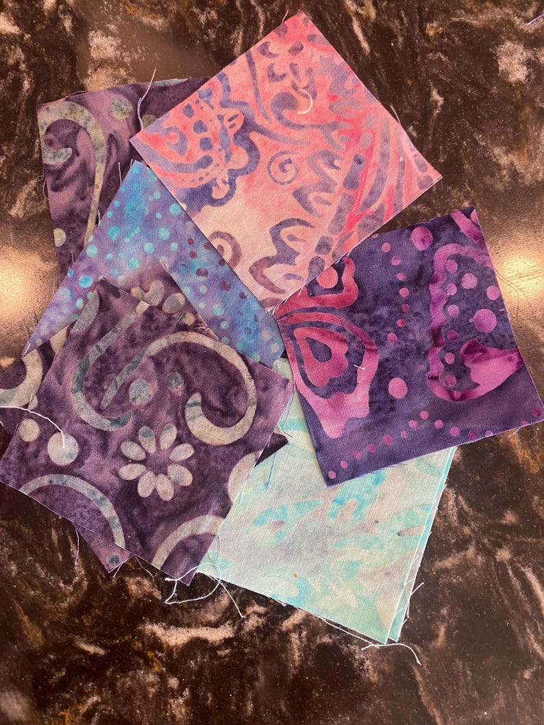 Batik Scrap Bundle- 11 Oz of Various Jeweled Colored Batiks - Etsy