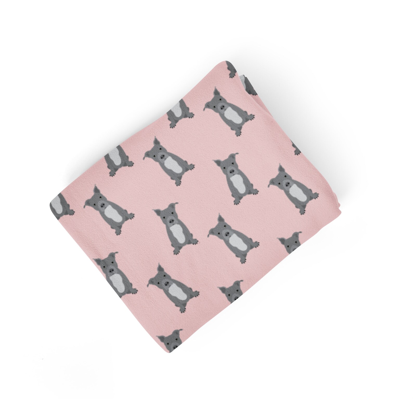 Grey Pitbull Pitty Plush Blanket- MULTIPLE COLORS - Etsy