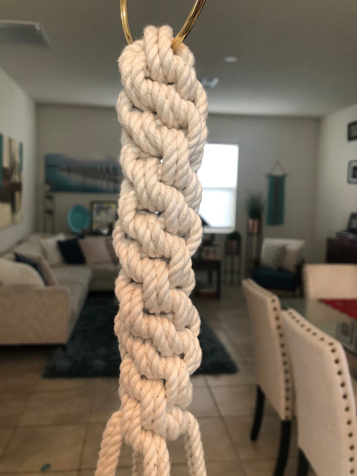 Macrame Plant Hanger With Wood, Macrame Hanging Shelf, Macrame Shelf ...