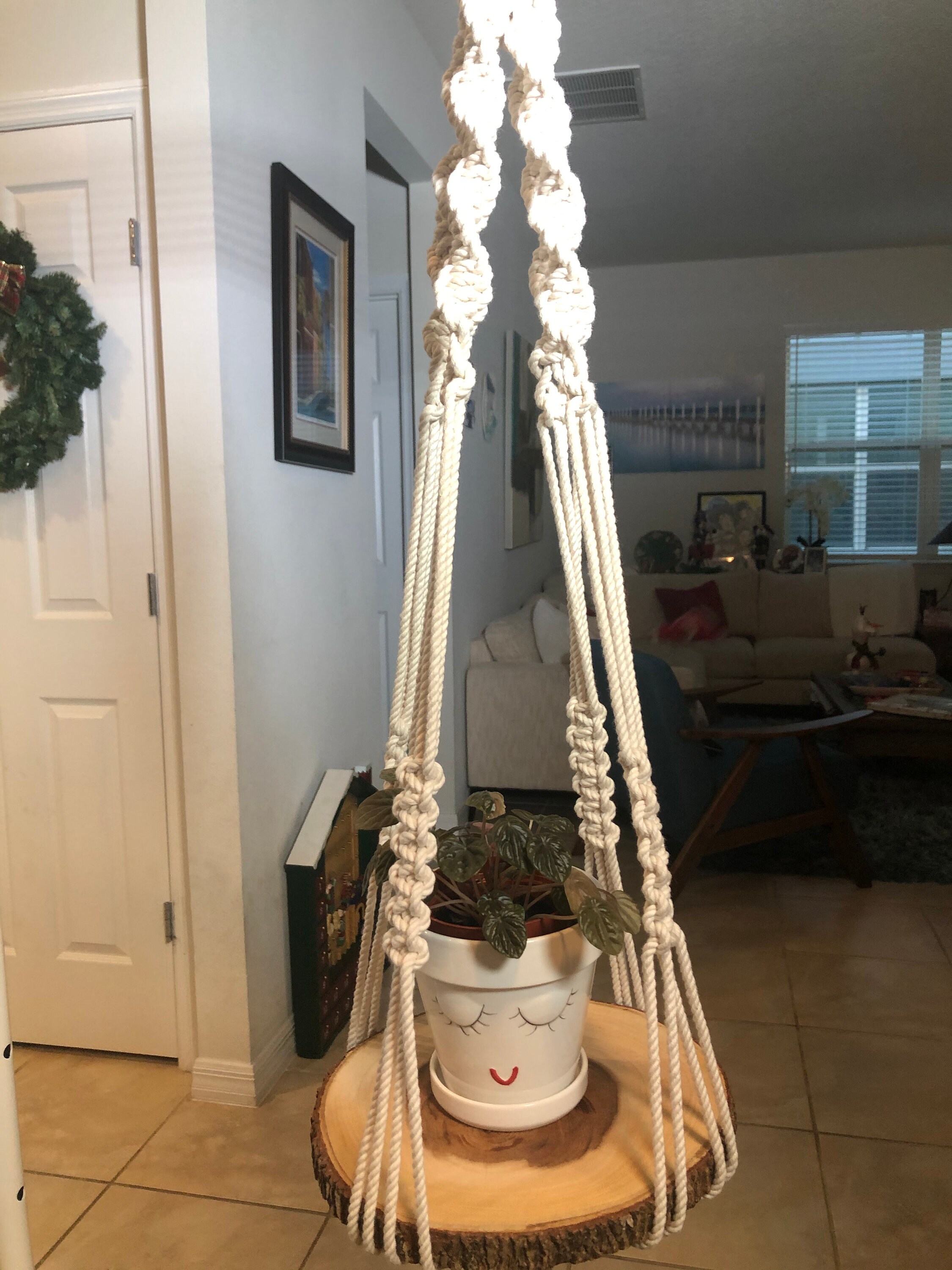 Macrame Hanging Shelf, Macrame Shelf, Macrame Hanging Decor, Macrame ...