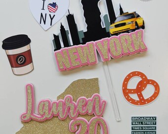 New York Cake Topper - Etsy UK
