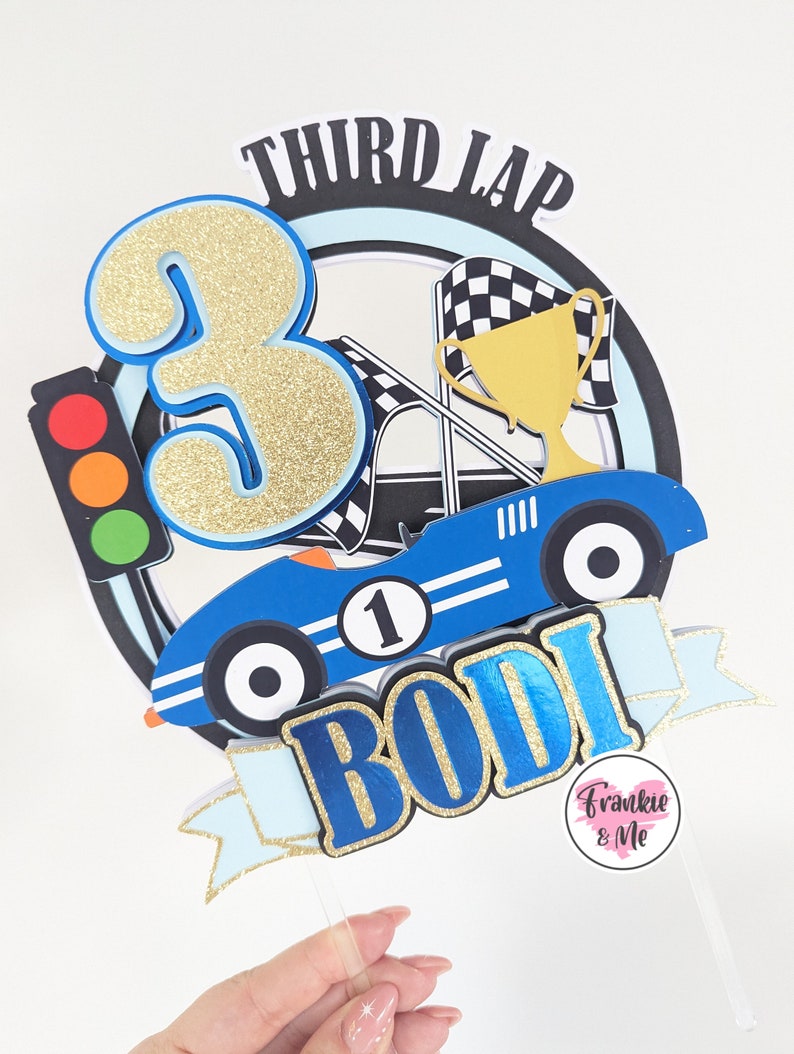 Fast One Cake Topper | Race Car Cake Topper | Racing Theme Cake Topper ...