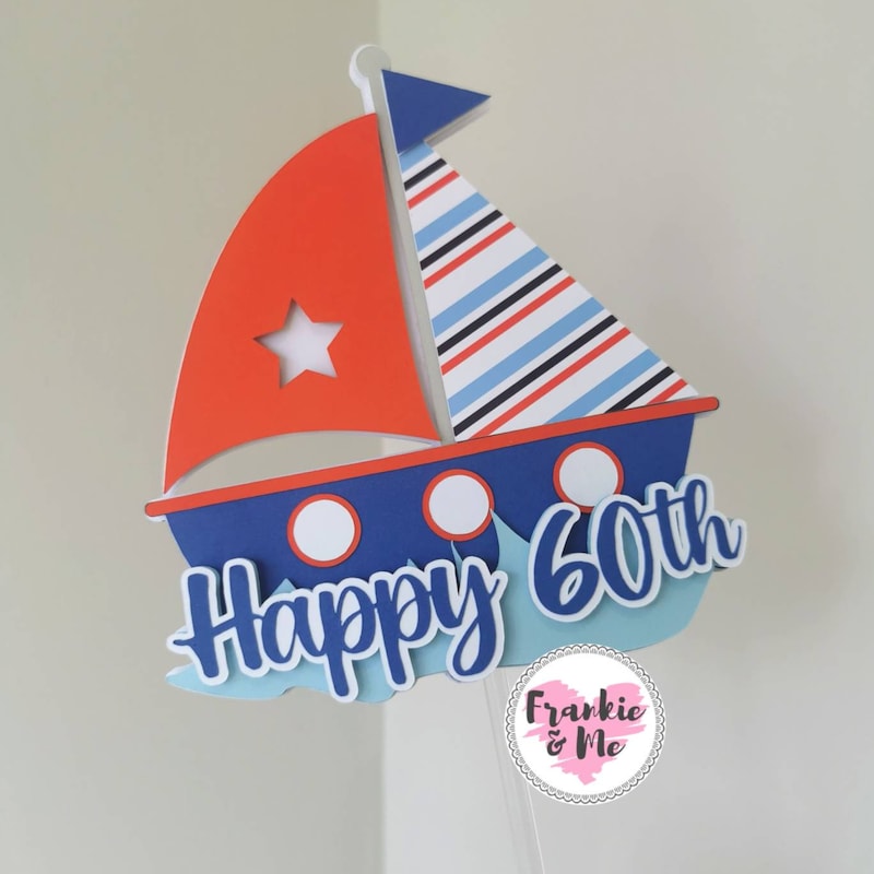 Boat Cake Topper - Etsy UK