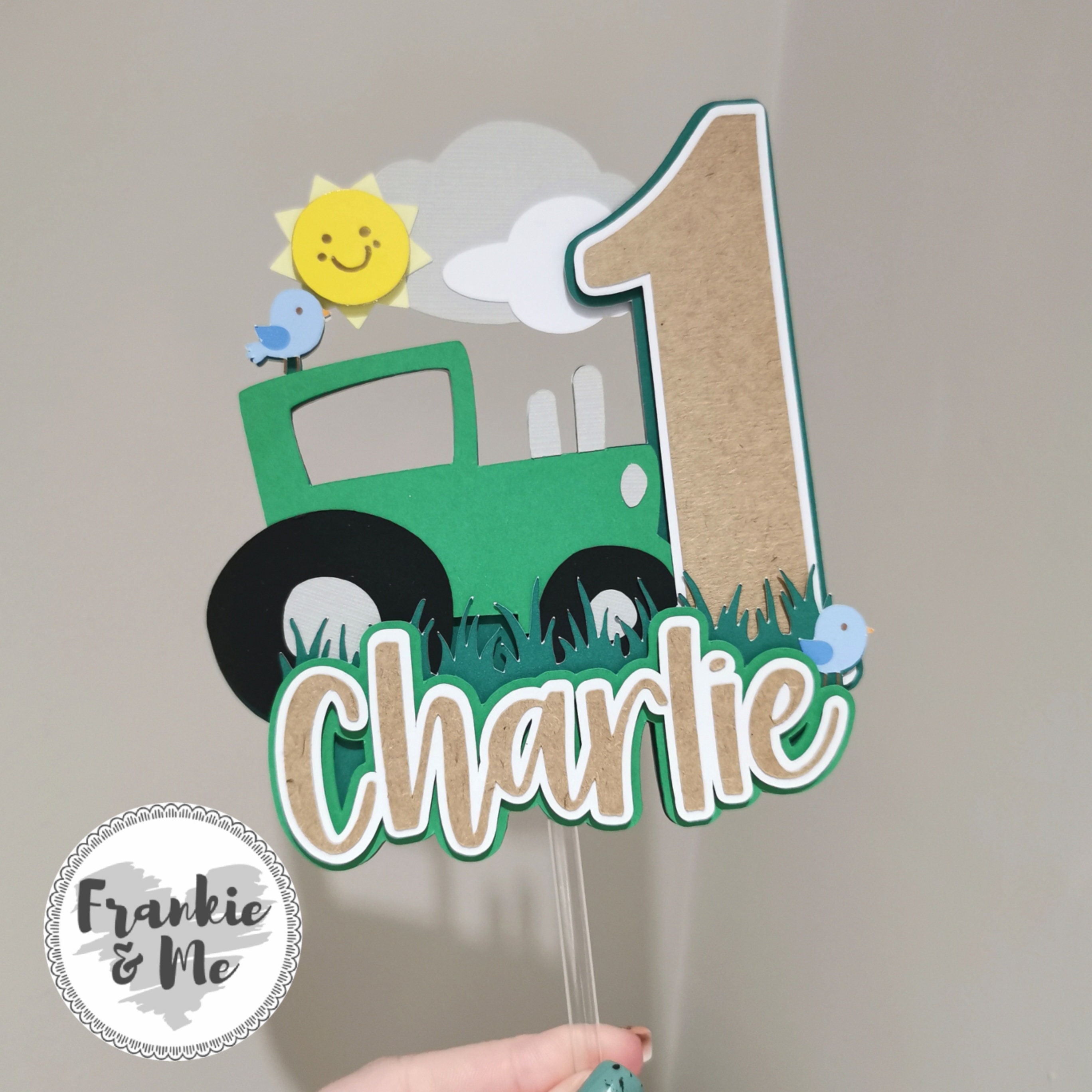 Tractor Cake Topper Farm Cake Topper Farm Birthday Boys | Etsy