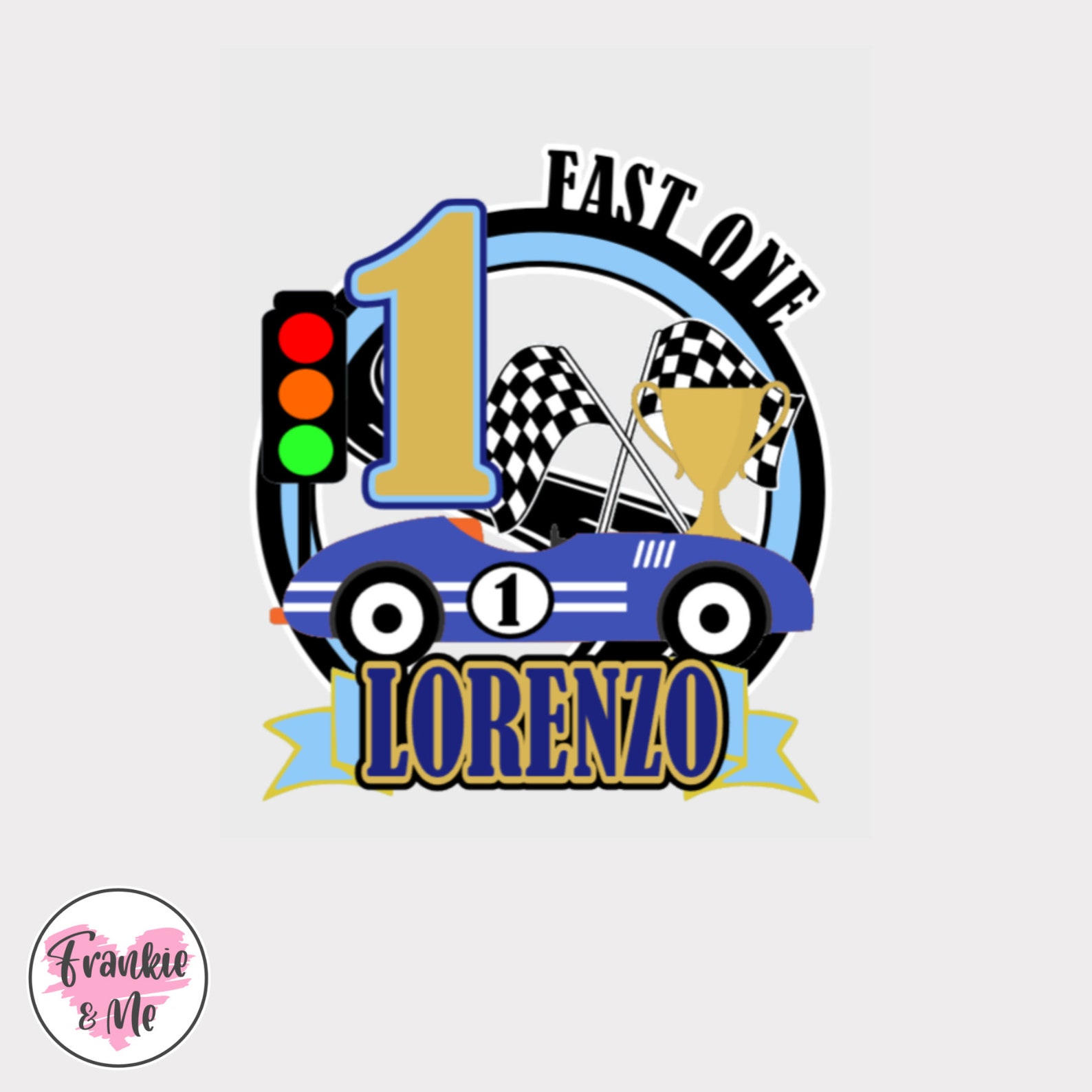 Fast One Cake Topper Race Car Cake Topper Racing Theme Cake Topper Fast ...