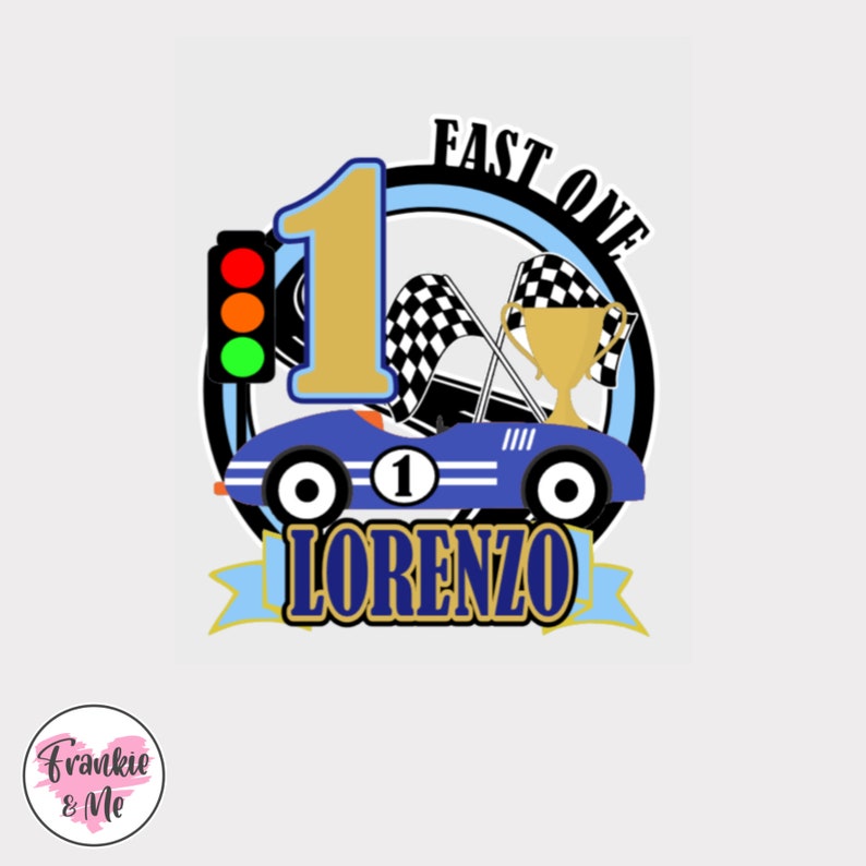 Fast One Cake Topper | Race Car Cake Topper | Racing Theme Cake Topper ...