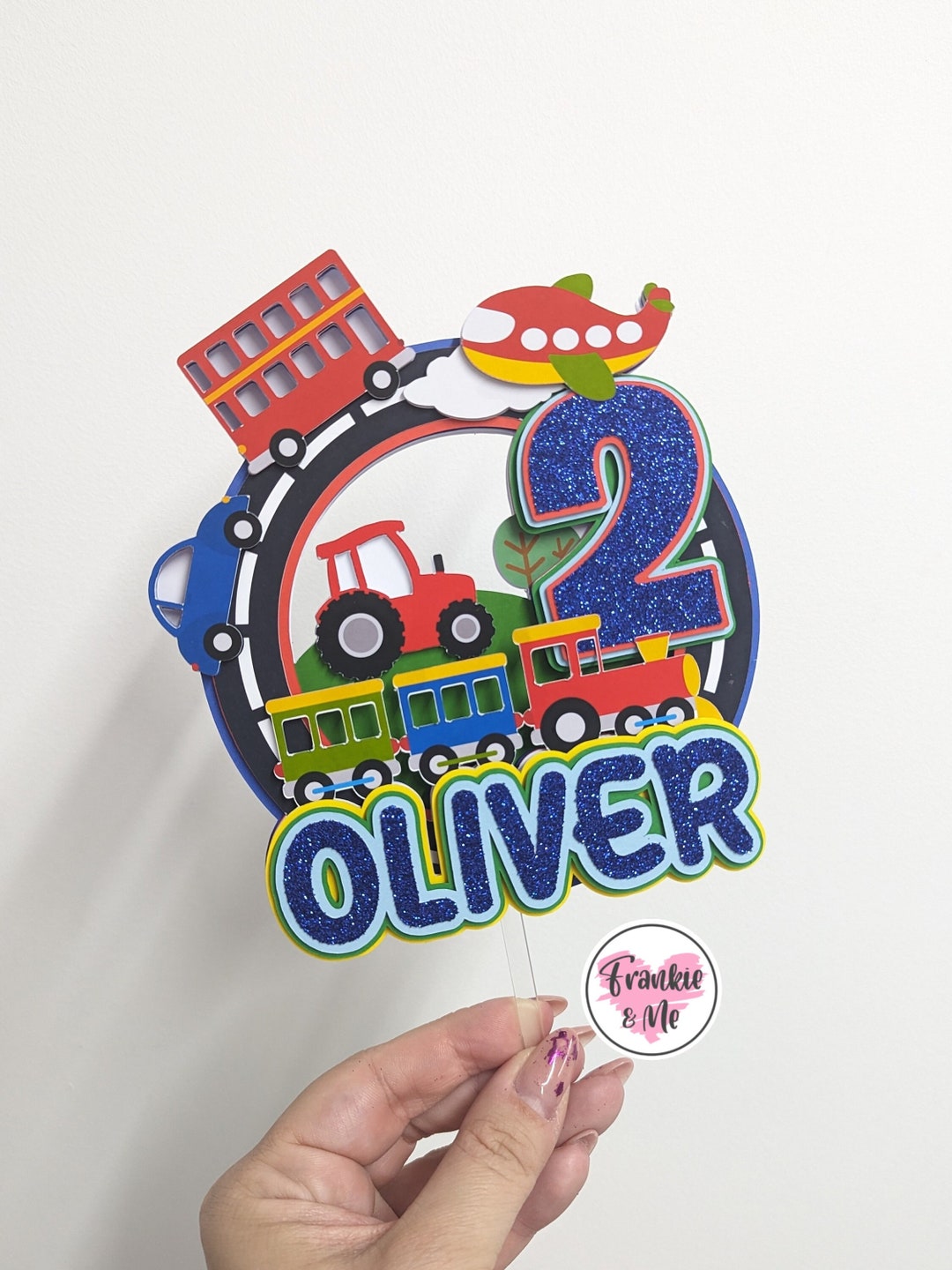 Transport Cake Topper | Cars Cake Topper | Vehicle Cake Topper | Bus ...