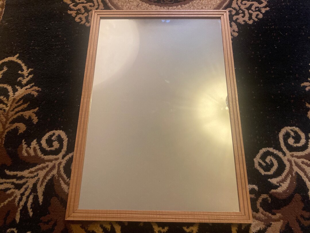 Vintage Retro 3 Tier Indented Pine Rectangle Wall Mirror - Etsy UK