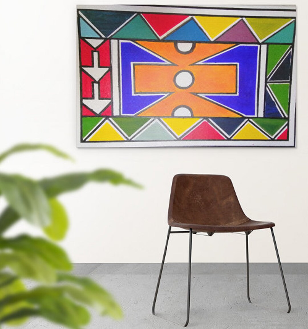 Ndebele Design on Canvas - Etsy
