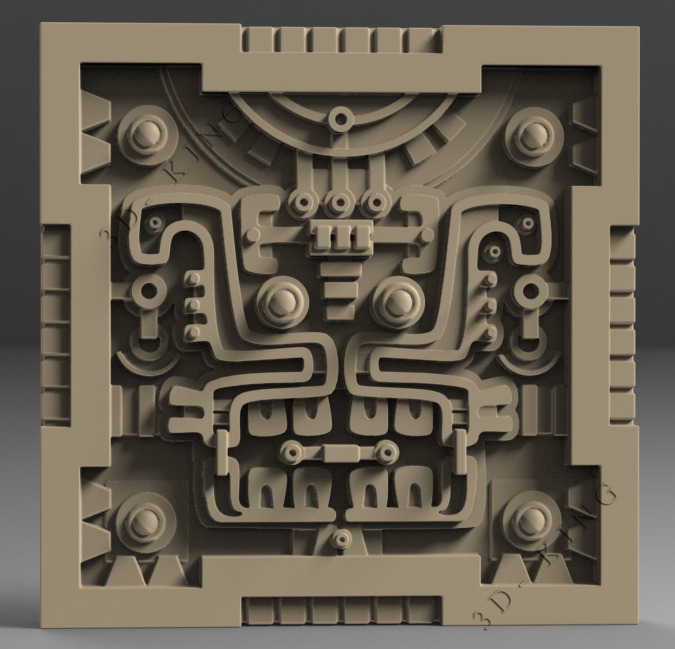 4 Pcs STL 3d Model Aztec and Maya Panels Reliefs Theme for CNC | Etsy