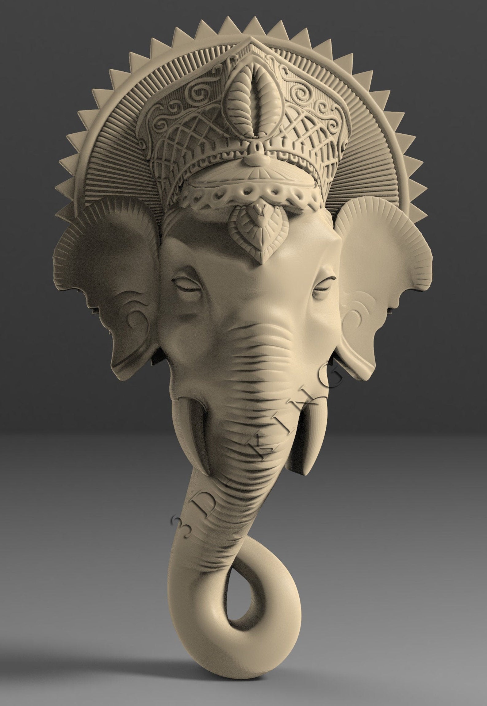 9 Pcs 3d Stl Model God Ganesha Reliefs Theme For Cnc Router Etsy