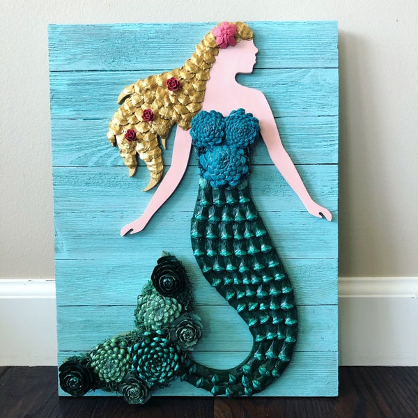 Wood Mermaid - Etsy