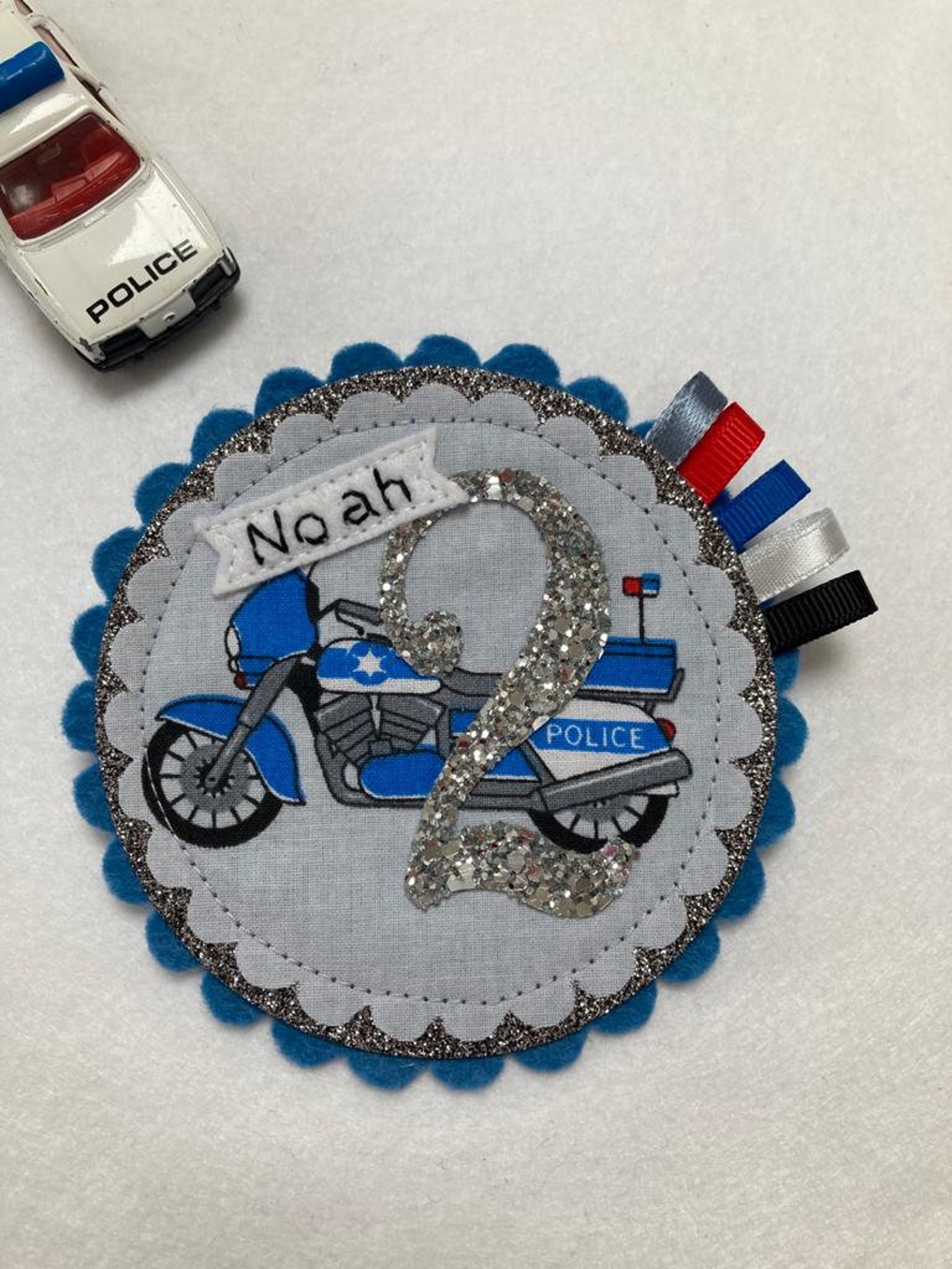 Personalised Handmade Birthday Age Badge Police Badge Boys | Etsy