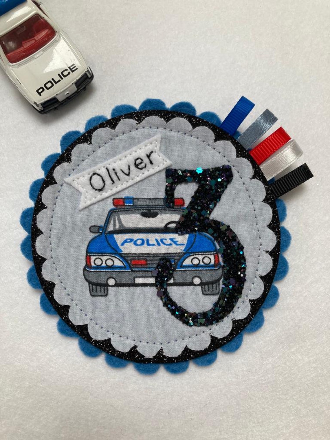 Personalised Handmade Birthday Age Badge Police Badge Boys | Etsy