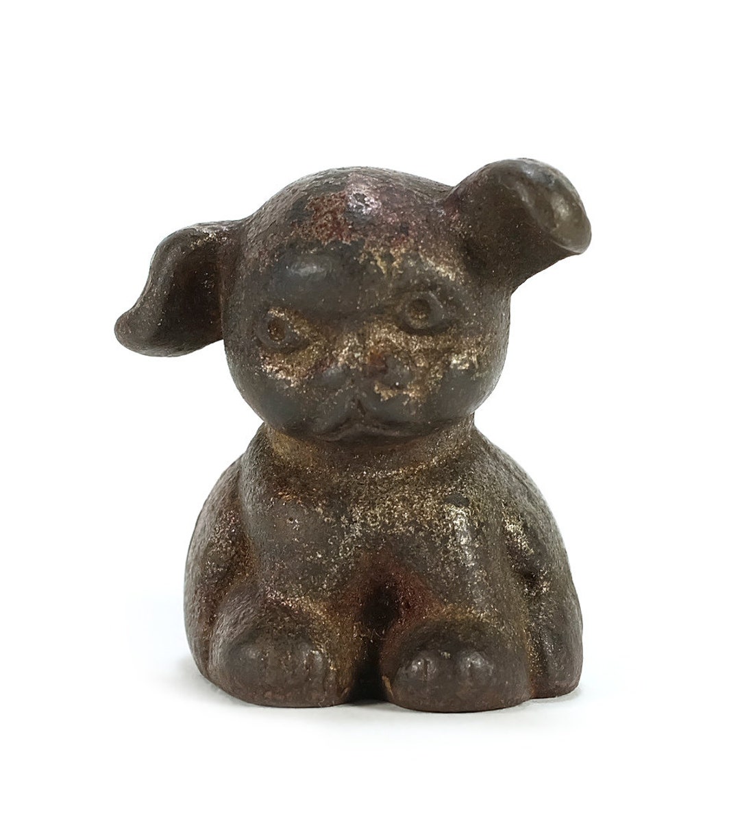 1920s-30s Hubley Cast Iron Advertising Dog Paperweight – Bucki Carbons ...