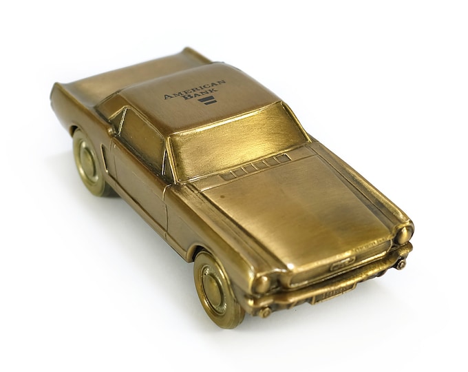 Vintage 1974 Banthrico Toy Car Coin Bank • 1965 Ford Mustang - Etsy