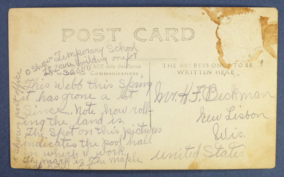 Rare Webb Saskatchewan Canada Antique Real Photo Post Card RPPC Very ...