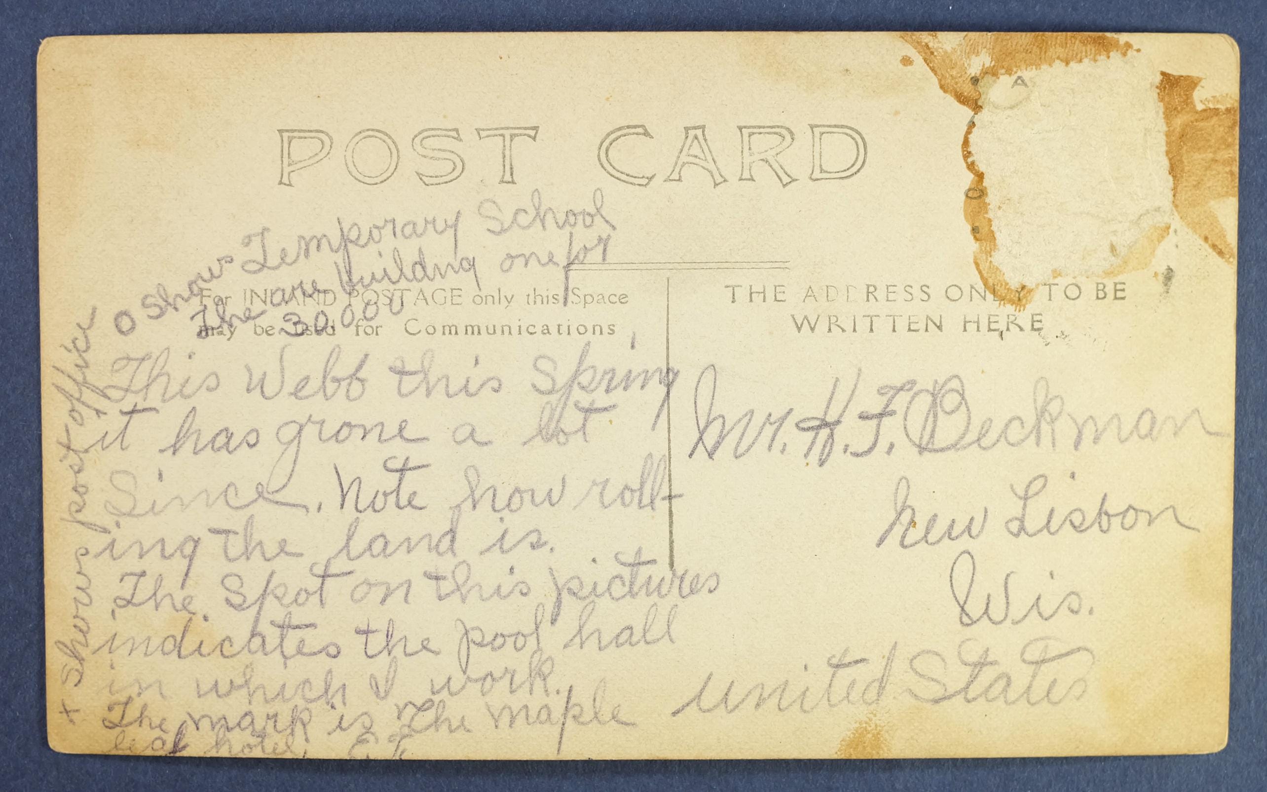 Rare Webb Saskatchewan Canada Antique Real Photo Post Card RPPC Very ...