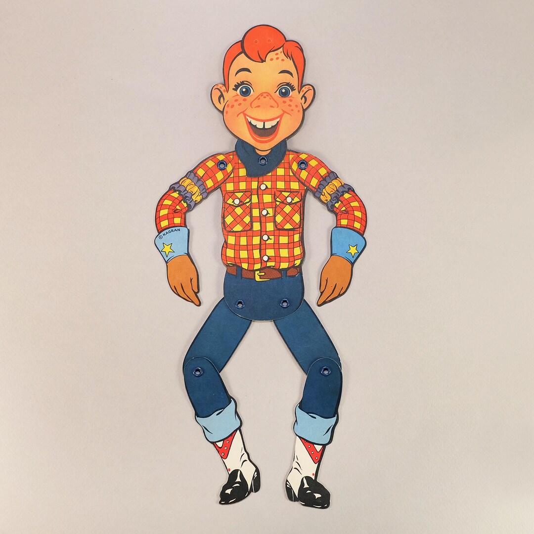 1950s Vintage Howdy Doody Dancing Puppet Toy & Envelope – Candy Bar ...