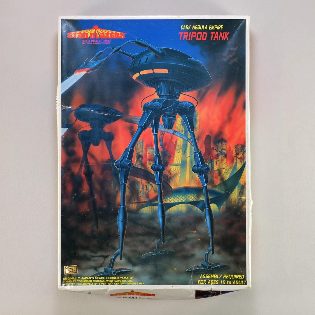 1985 TCI Starblazers Dark Nebula Empire Tripod Tank Vintage Model Kit ...