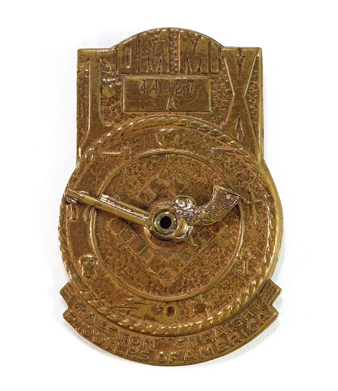 1941 Tom Mix Straight Shooter Six-gun Decoder Badge Pin Vintage Radio ...