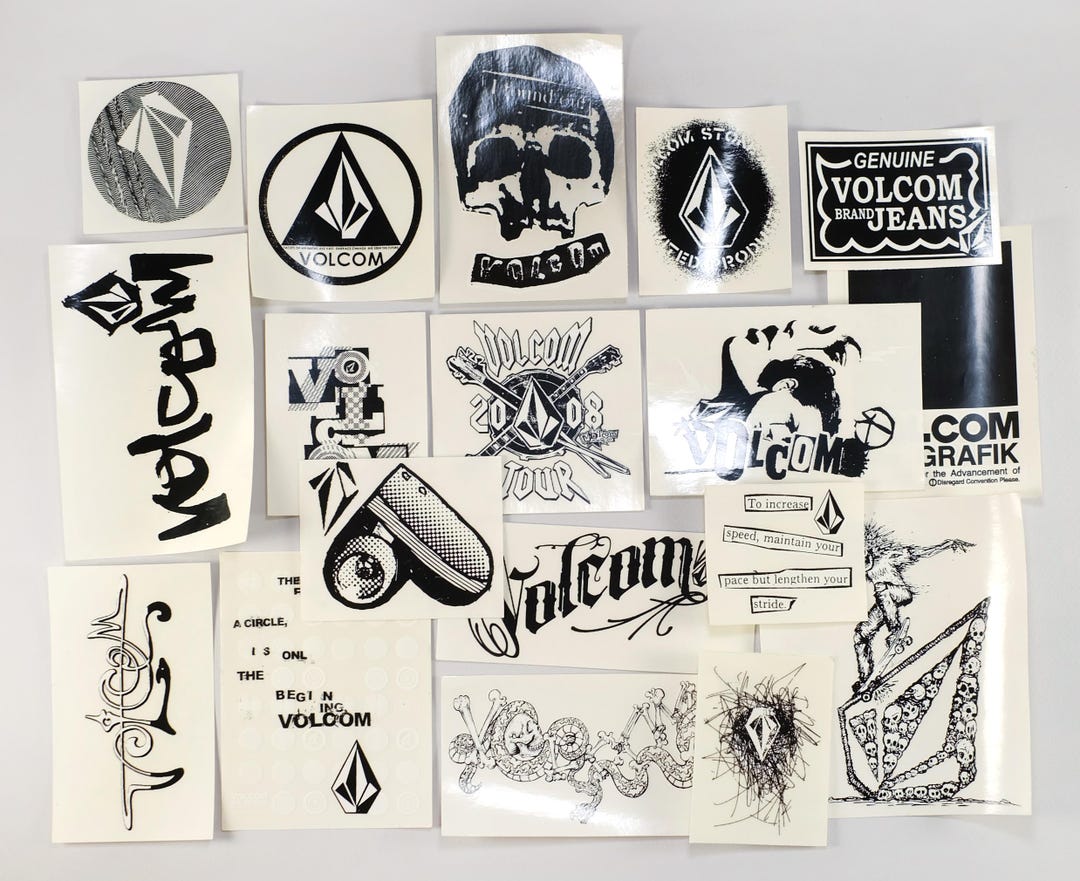 18 Vintage VOLCOM Original Stickers From Skateboard Shop 2007-2009 - Etsy