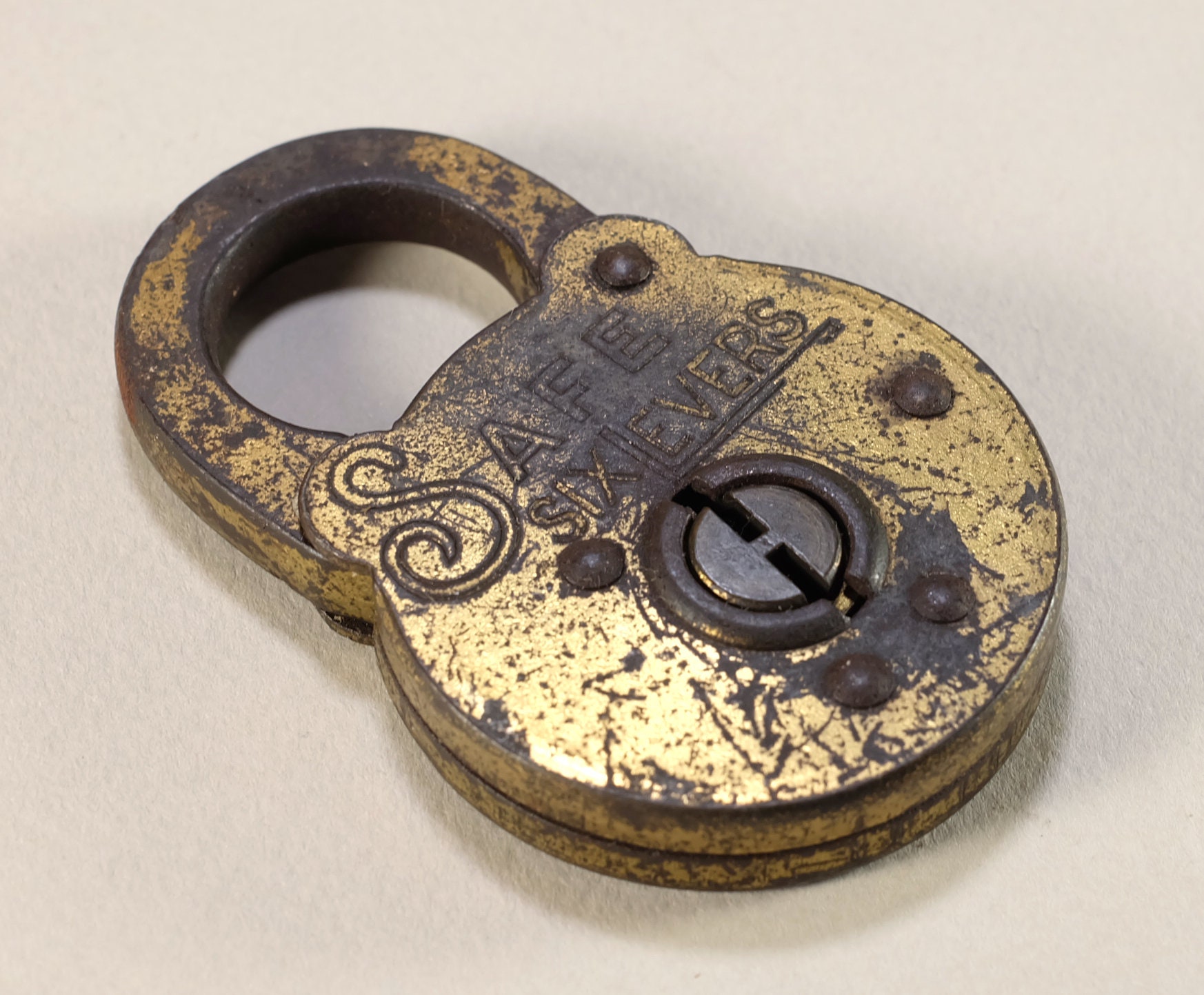 1900s Antique Steel Lock Padlock Safe Six Levers - Etsy