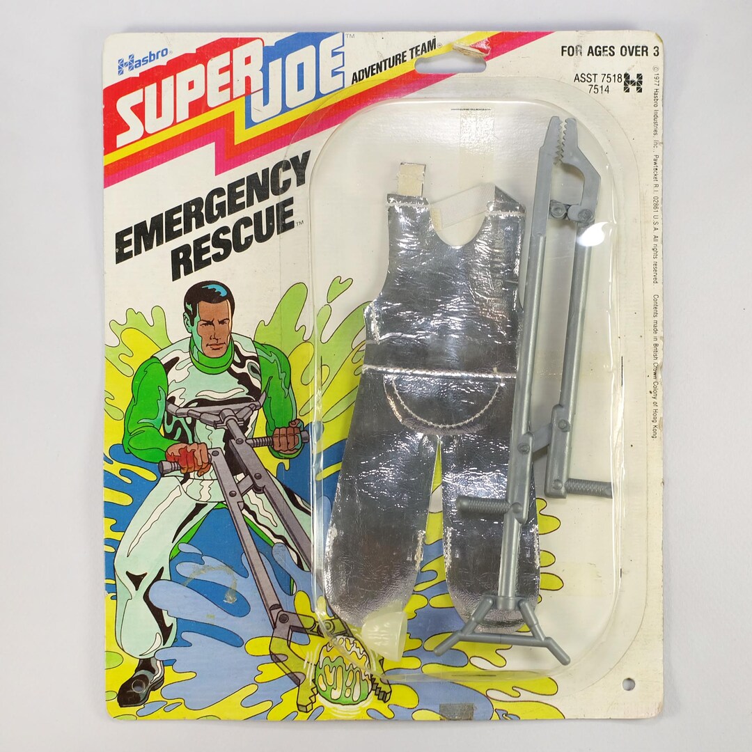 1977 Hasbro Super Joe Emergency Rescue Outfit & Tools – Vintage MIP ...