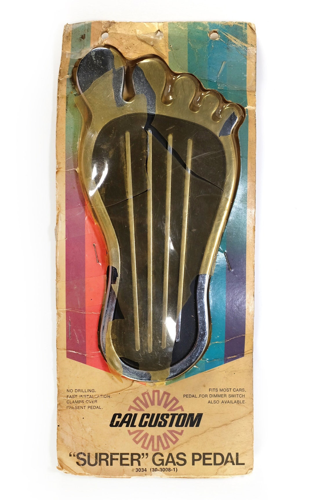 1960s-70s Vintage Cal Custom Surfer Gas Pedal Foot-shaped, Auto Rat Rod ...