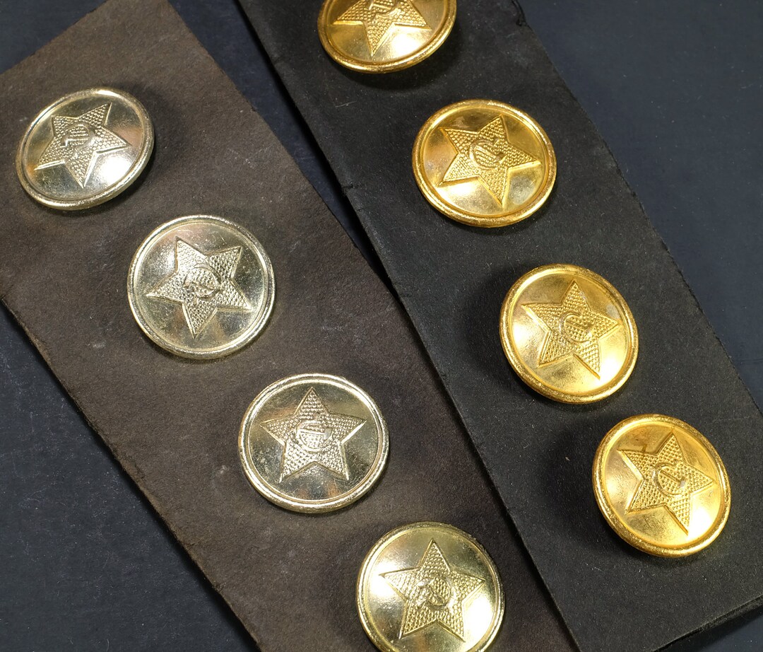 8 Soviet Union CCCP Military Uniform Buttons Vintage 1960s - Etsy