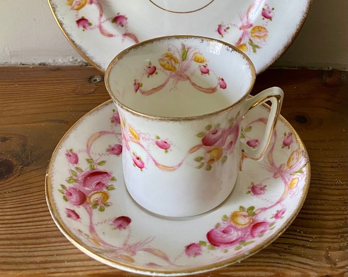 Beautiful Antique C1904 Wild Bros, Floral Hand Painted Trio - Tea Cup ...