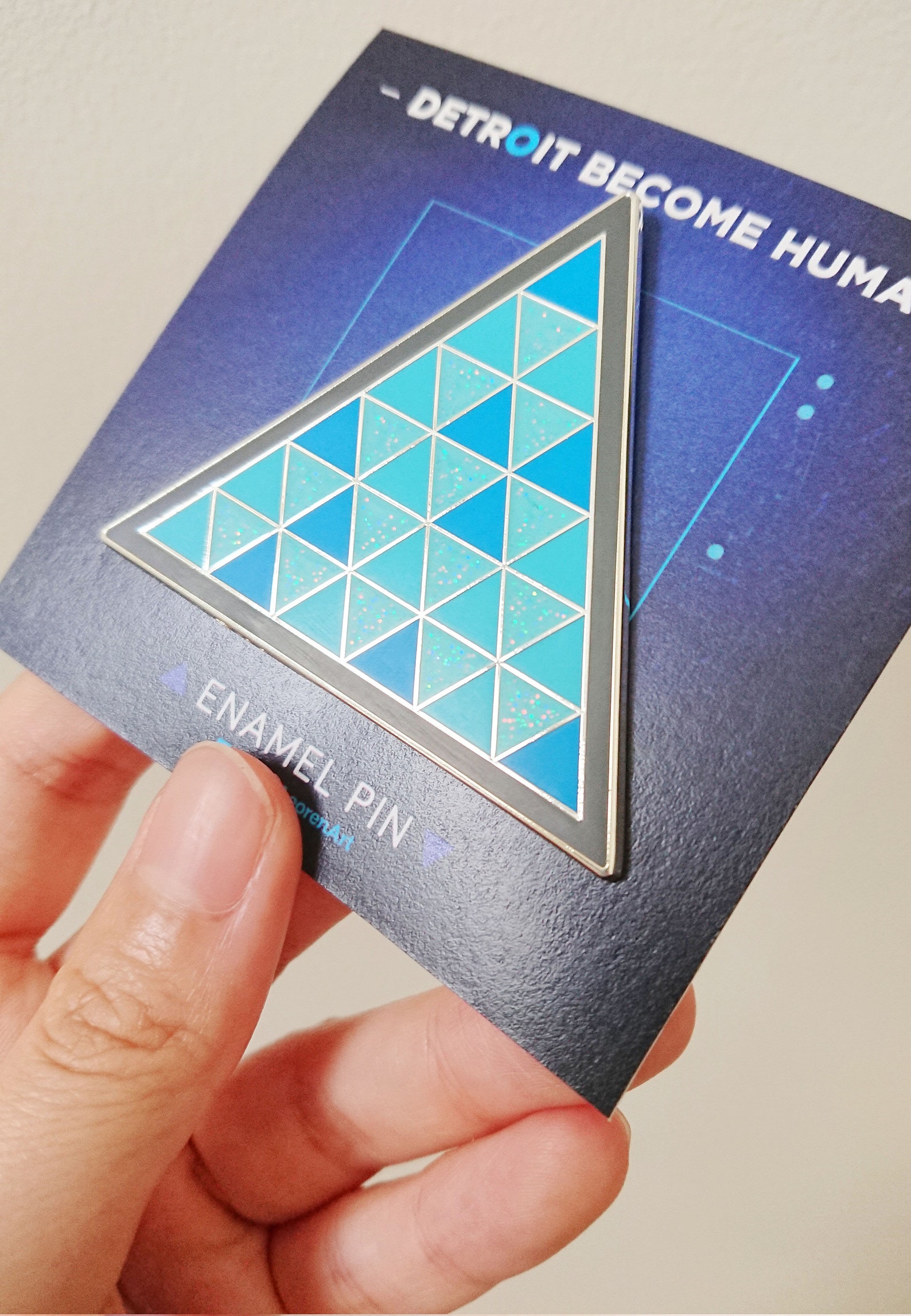 Detroit Become Human Big Hard Enamel Pin Glitter - Etsy