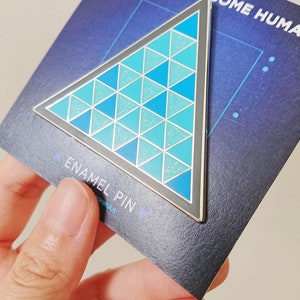 Detroit Become Human - Big Hard Enamel Pin + Glitter - Etsy