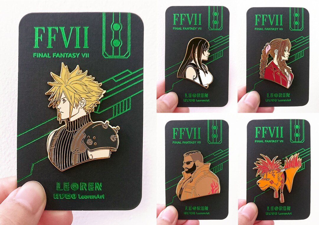Final Fantasy VII Remake / FF7R - Hard Enamel Pin - Etsy