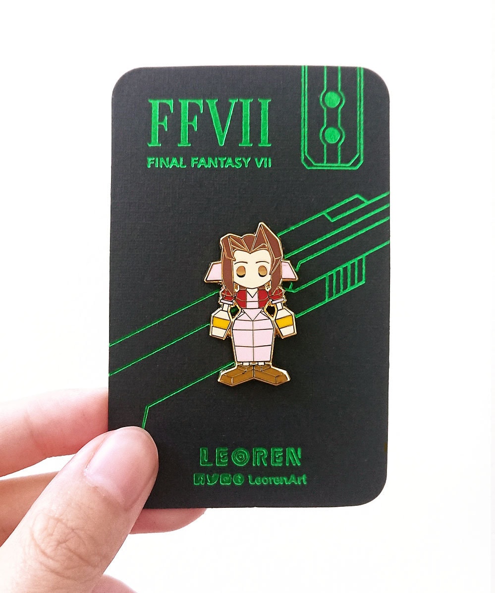 Final Fantasy VII Remake / FF7R Polygon Hard Enamel Pin | Etsy